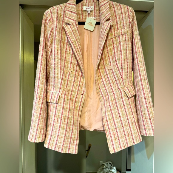 Jess Lea | Jackets & Coats | Jess Lea Long Sleeved One Button Plaid ...